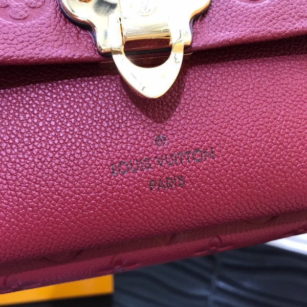 Mejor Louis Vuitton Monogram Empreinte Leather Vavin PM M43931 Vino ...